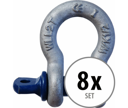 Litecraft Omega Shackle 2.0 t 8x Set