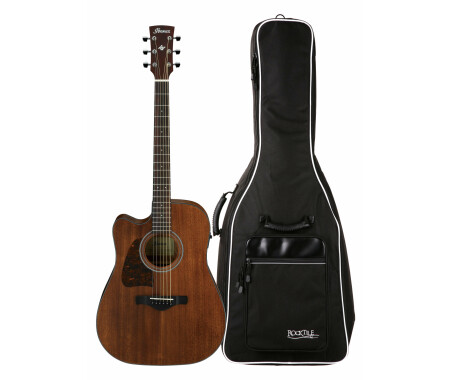 Ibanez AW54LCE-OPN Guitarra Para Zurdos Open Pore Natural Set con Funda