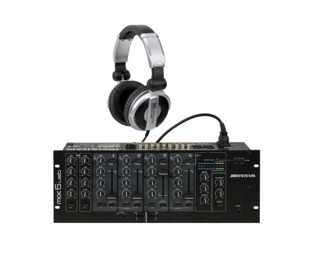 JB Systems MIX 6 USB DJ Mischpult Set