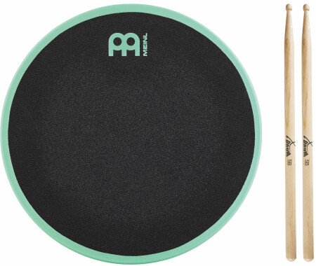 Meinl MMP12SF Marshmallow Practice Pad 12" Sea Foam Sticks Set