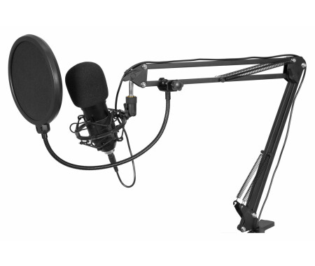 Omnitronic BMS-1C USB Condenser Broadcast Microphone Set